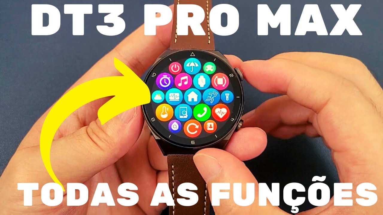 Smartwatch DT3 PRO MAX CONHEÇA TODAS AS SUAS FUNÇÕES EM DETALHES. Gps ...