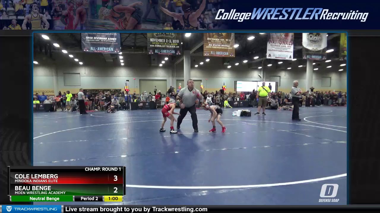 G 3-4 50 Cole Lemberg Minooka Indians Elite Vs Beau Benge Moen ...