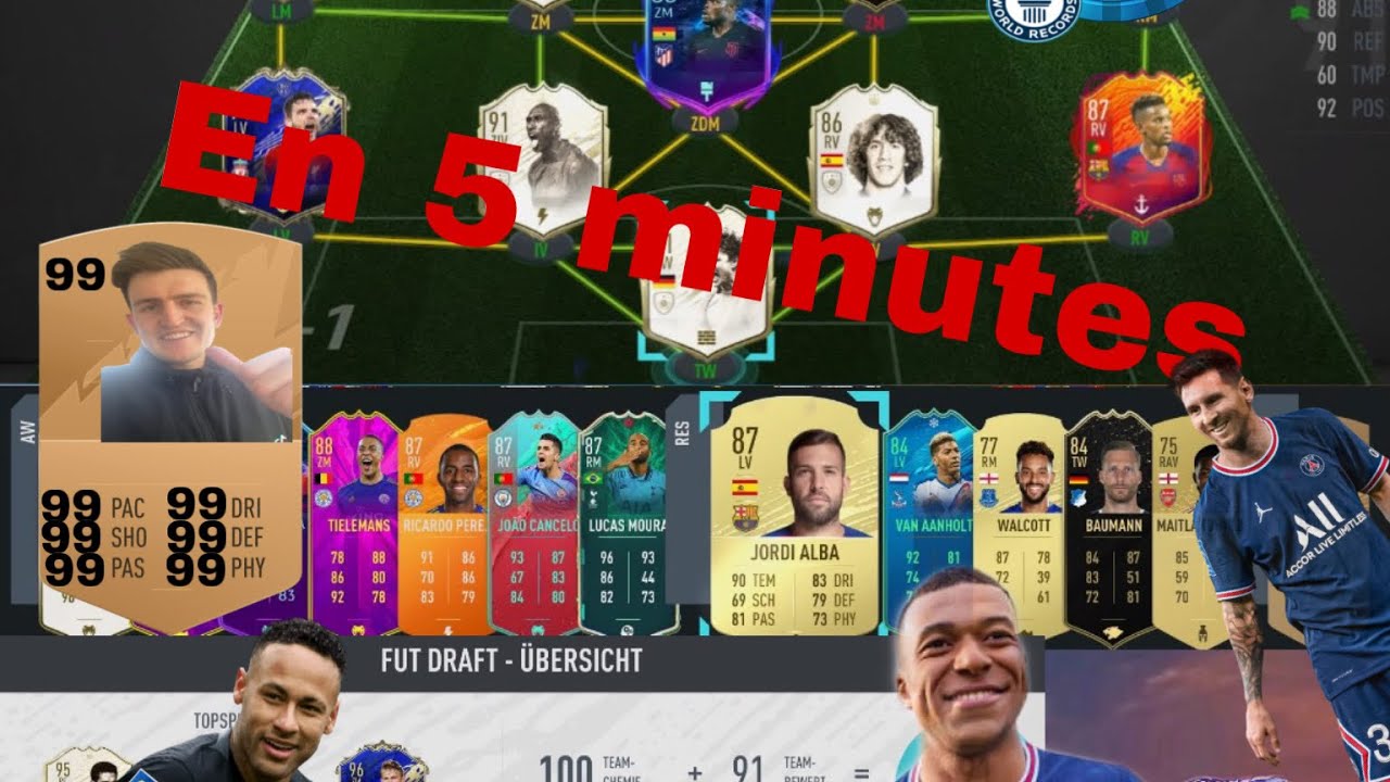 DRAFT FIFA 22 EN 5 MINUTES ! - YouTube