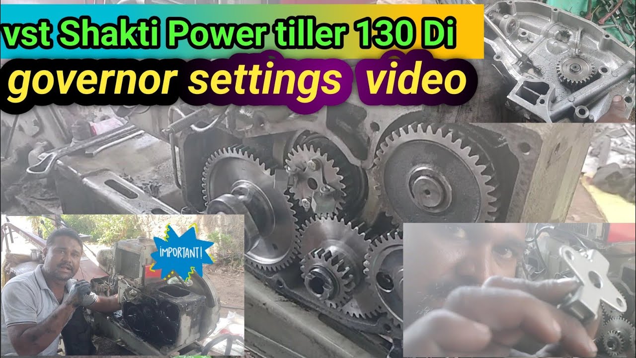 How tovst Shakti Power tiller engine governor setting video/ vst Power ...