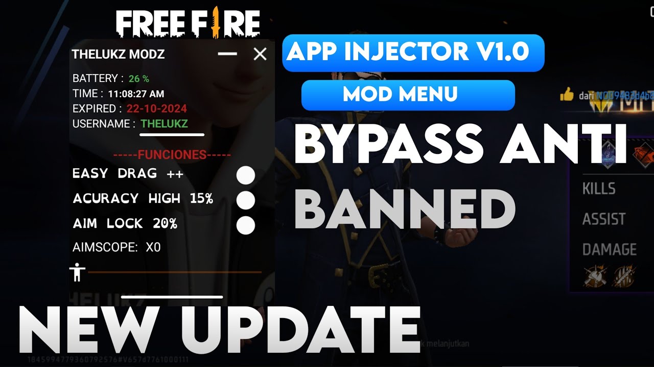 NEW PANEL INJECTOR FF ‼️| PANEL AUTO HEADSHOT AIMLOCK ANTI BANNED 2024 ...