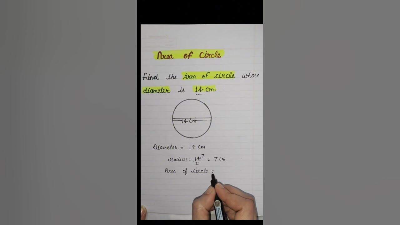 How To Find The Area Of Circle ⭕ Areaofcircle Circle Mathstricks 8906