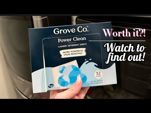 I tried Grove laundry Detergent Sheets: Here’s how it went! My review ...
