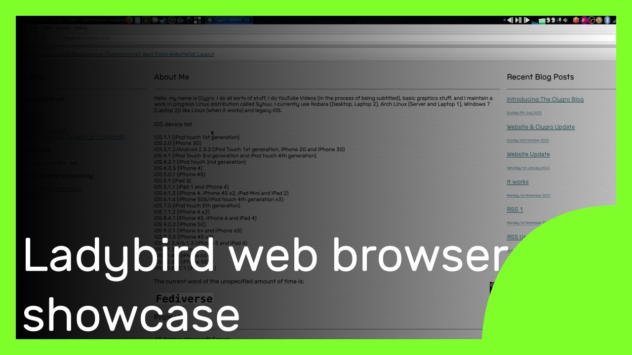 The best new web browser that is almost usable (Ladybird showcase ...