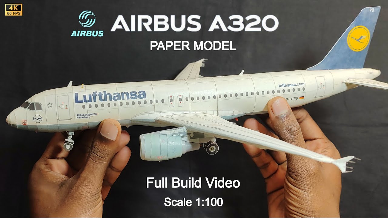 Building a realistic Airbus A320 Airplane ️ with Paper | Paper craft ...