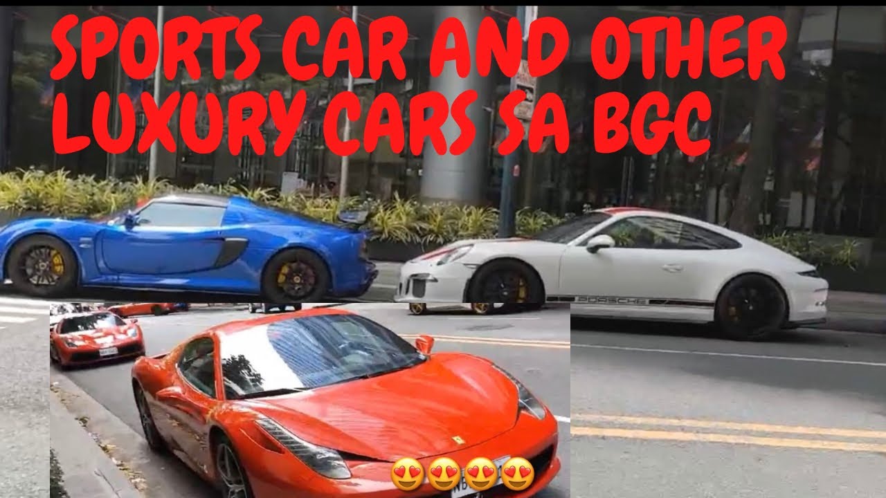 Sports Car and other Luxury Cars you’ll see in BGC every sunday. - YouTube