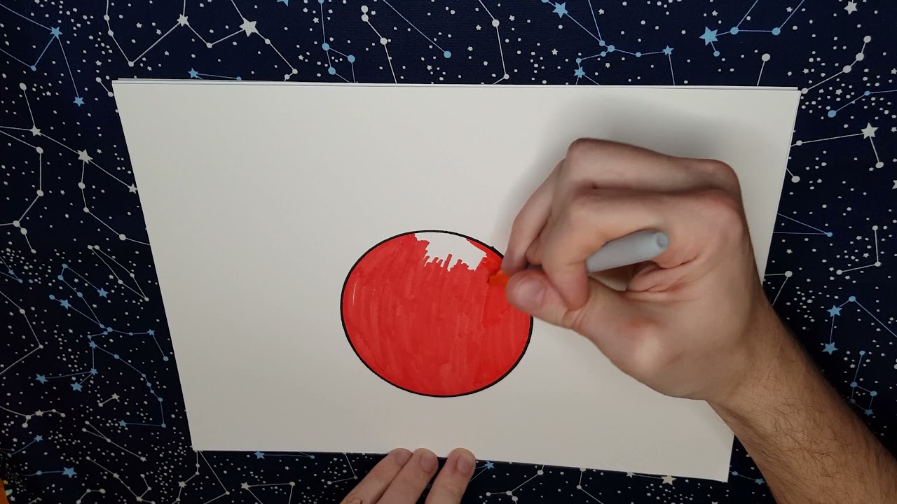 MARS - HOW TO DRAW MARS - RELAXING FOR KIDS - YouTube