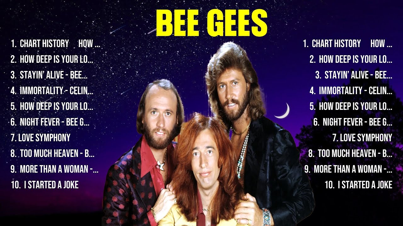 Bee Gees Top Of The Music Hits 2024 Most Popular Hits Playlist - YouTube