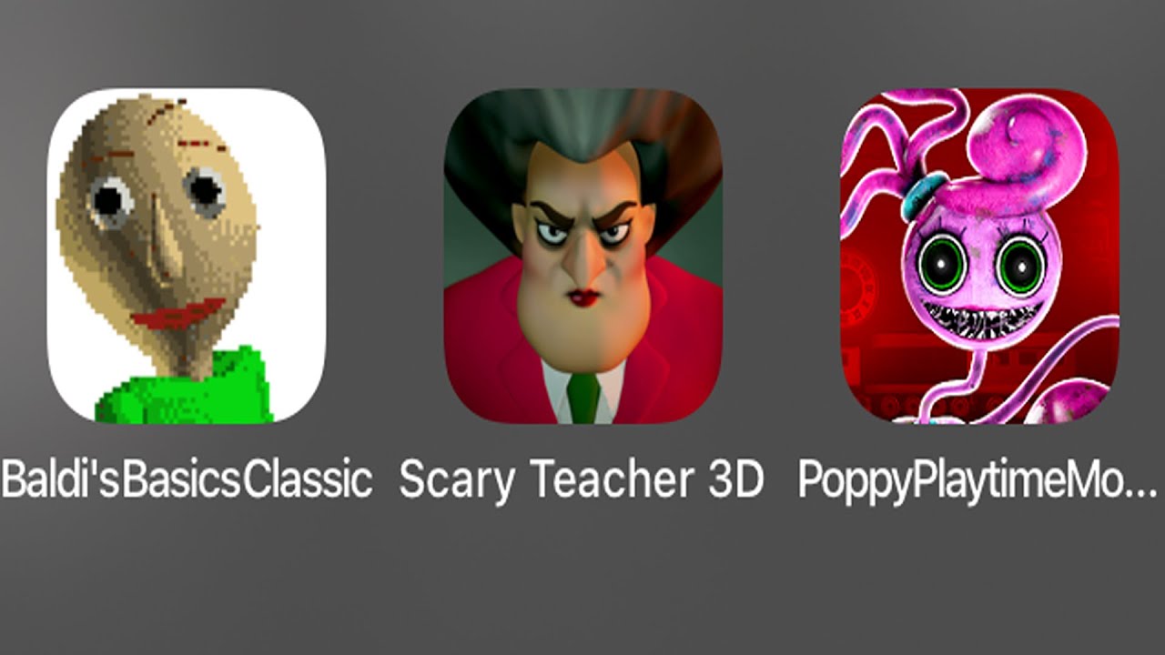 Horro Game ( Baldi's Basics + Scary Teacher 3D + Poppy Playtime 2 ...