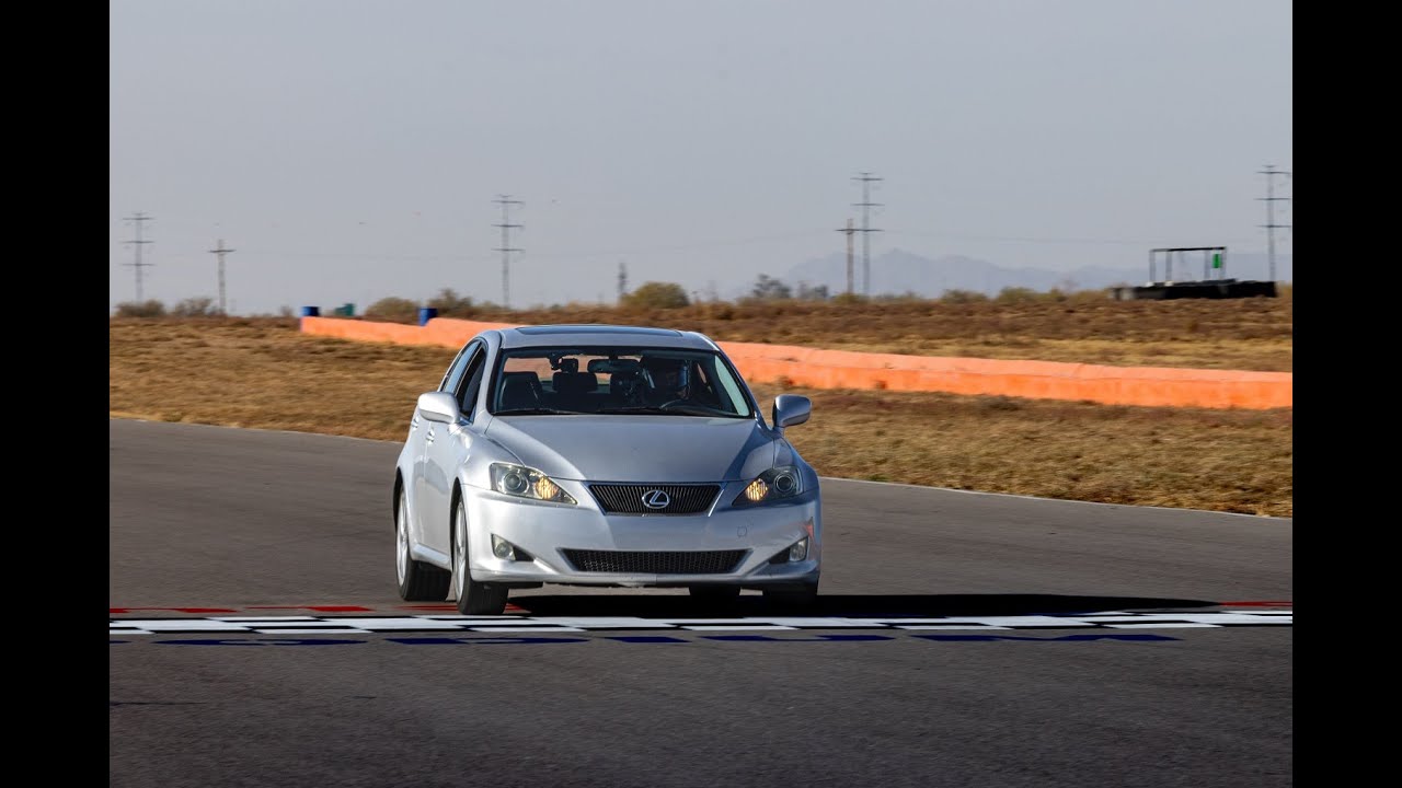 Lexus IS250 6 speed bone stock baseline lap 1:56.3 Podium Club CCW ...