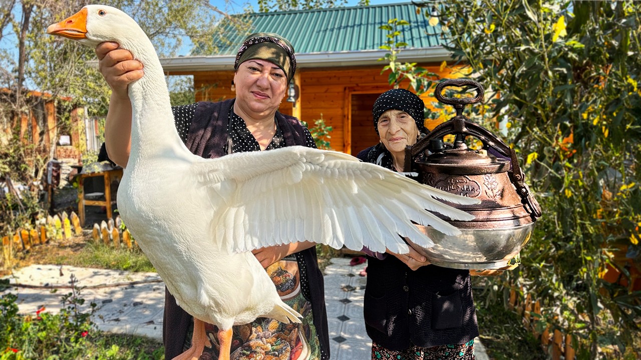 Grandma Cooks a Hearty Goose Soup in an Afghan Cauldron – Rustic Flavor ...