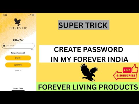 How to Create Password in My Forever India? | FLP India App | Forever ...