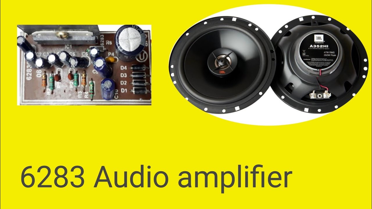 how to 6283 Audio Amplifier DC 12 volt - YouTube