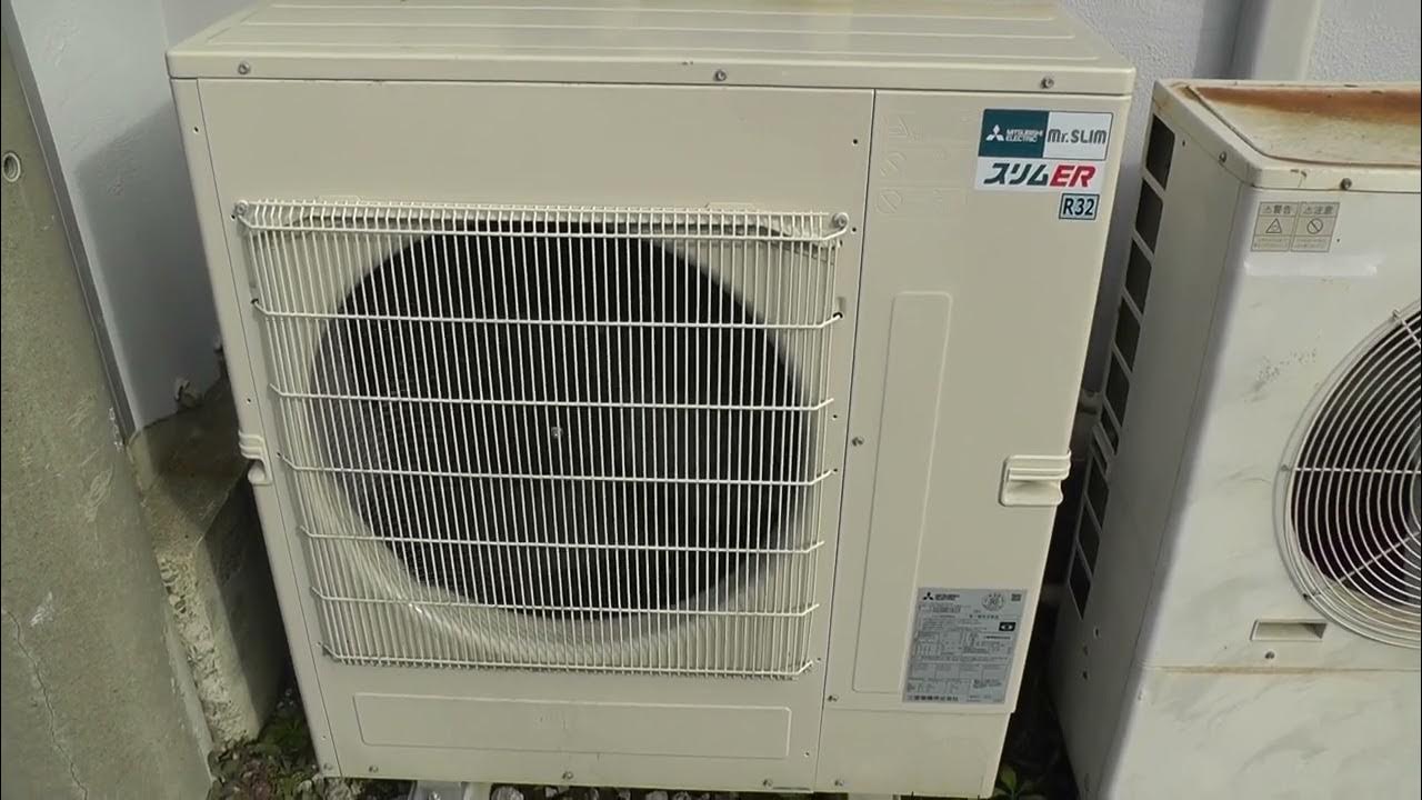 三菱電機 スリムERシリーズ 暖房運転中 MITSUBISHI Mr.Slim Heat pump air conditioner - YouTube