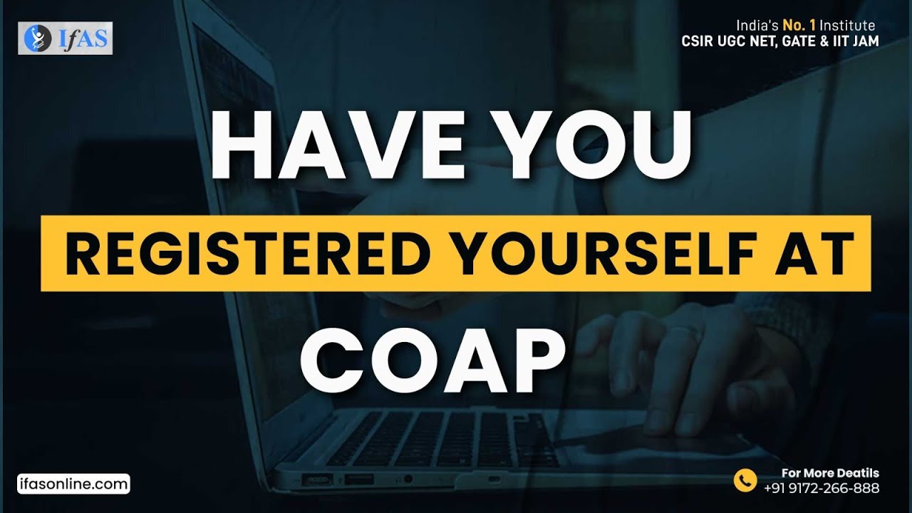 COAP Registration 2023 | Complete Detail About COAP | IFAS - YouTube