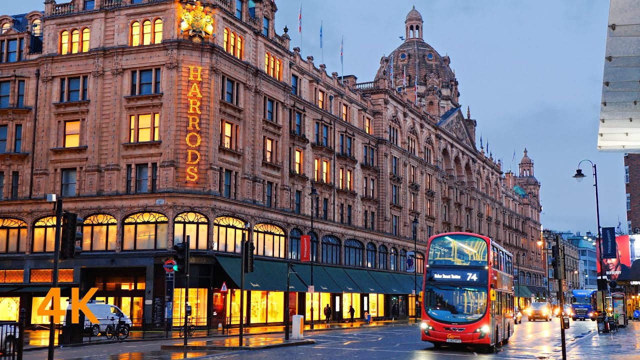 After Rain Walk in London 4K HDR | Quiet Morning Streets of London ...