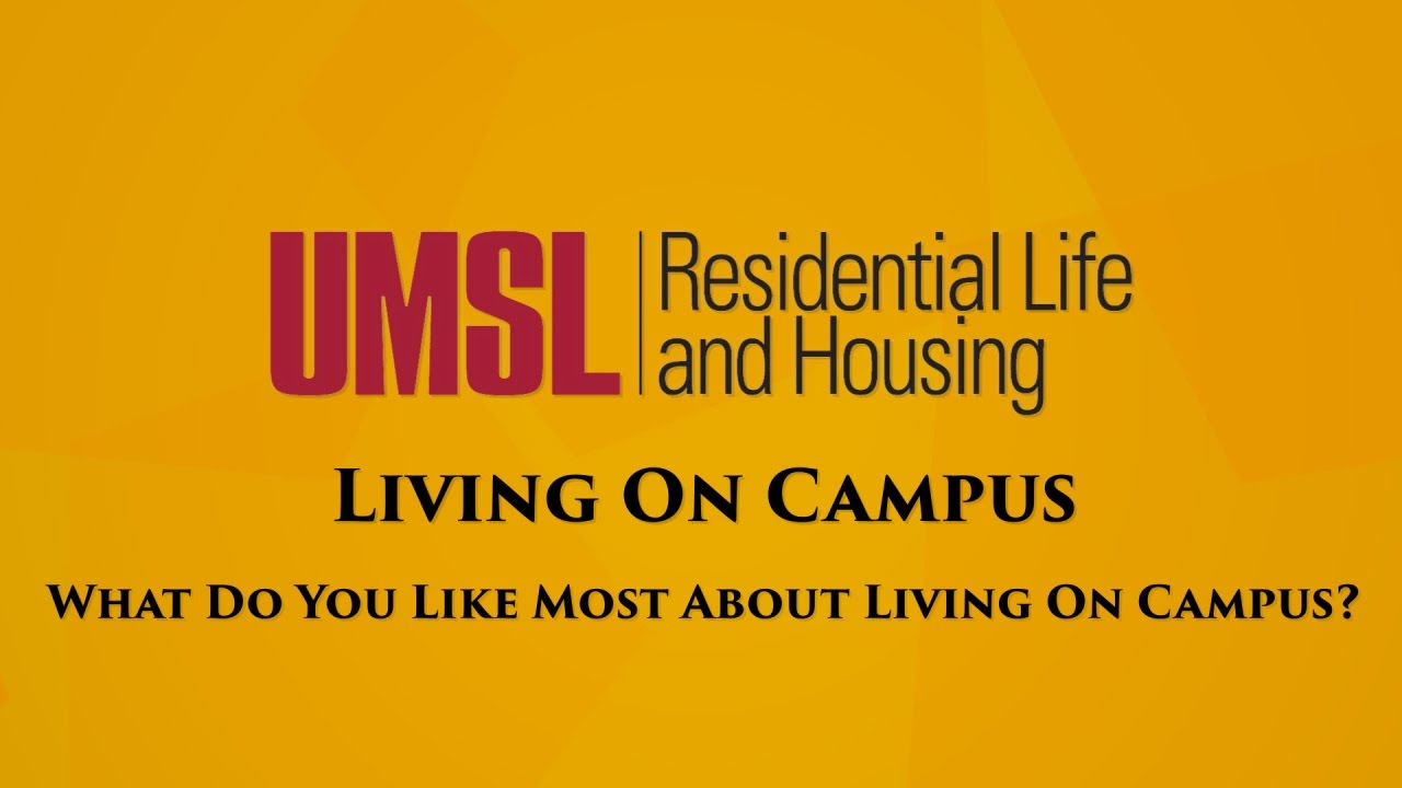 What do you like most about living on campus at UMSL? - YouTube
