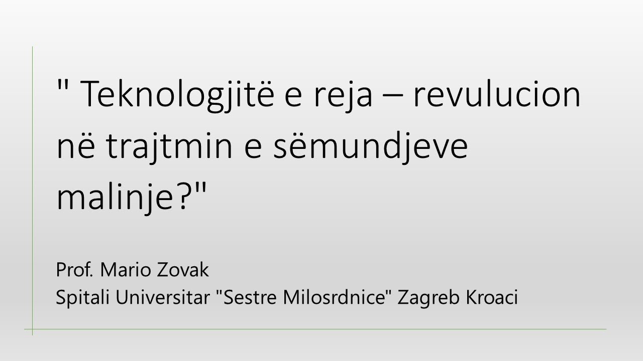 Prof. Mario Zovak Teknologjitë e reja – revulucion në trajtmin e ...