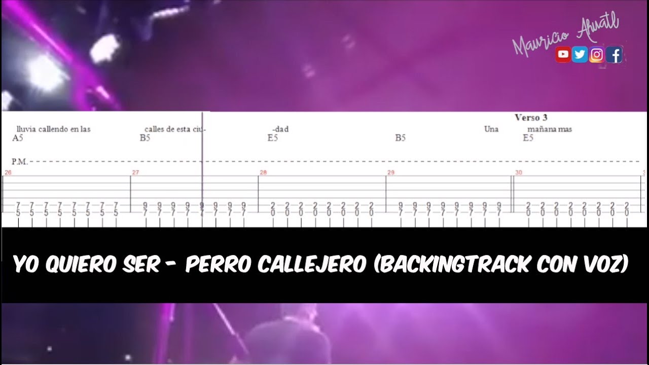 Yo quiero ser - Perro Callejero (Backingtrack con voz) - YouTube