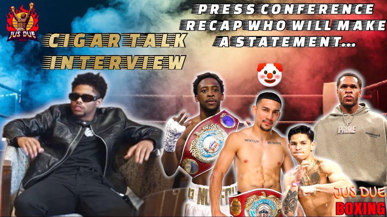 Shakur Stevenson CIGAR TALK | FATAL FURY NYC PRESSER | Julian Rodriguez ...