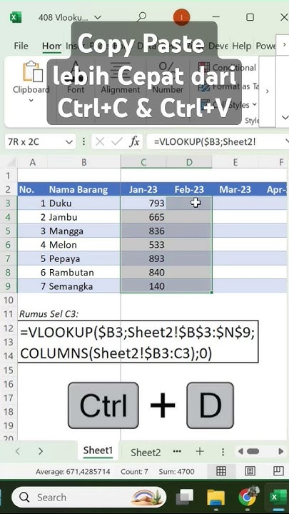 Copy Paste lebih Cepat dari Ctrl+C & Ctrl+V #excel #exceltips #exceltricks - YouTube