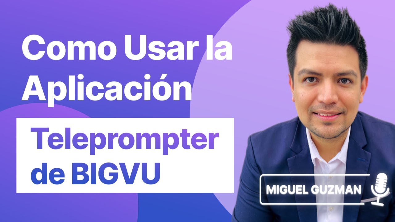 Como Usar la Aplicación Teleprompter de BIGVU - YouTube