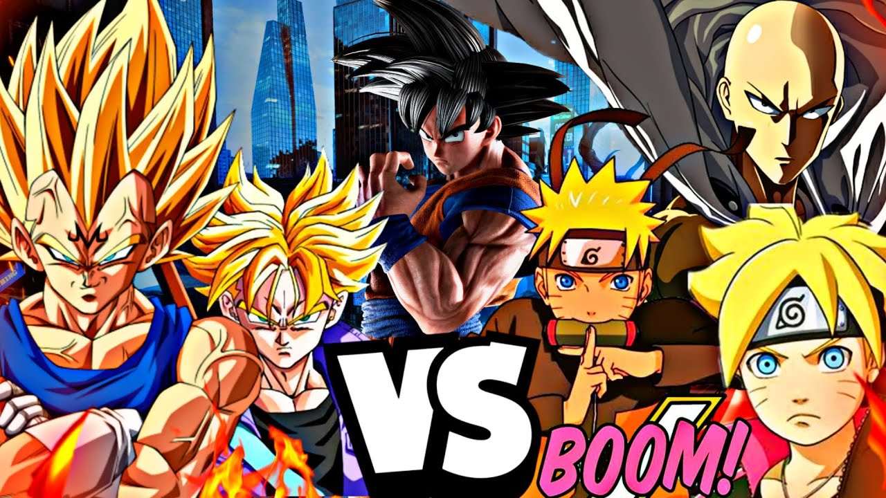 TEAM GOKU VS TEAM NARUTO EPIC FIGHT !! - YouTube