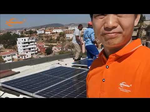 150KW Hybrid Solar Power System Successfully Installed in Madagascar from JSDSOLAR - YouTube
