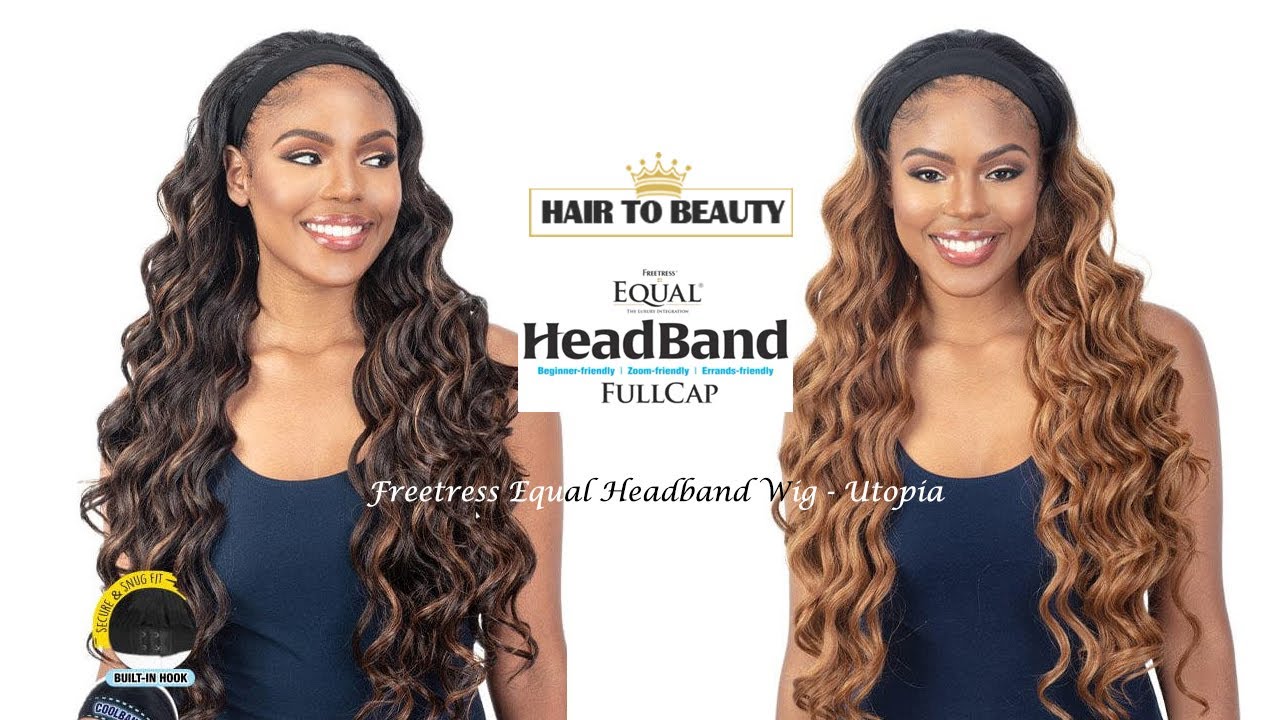 Freetress Equal Headband Wig (UTOPIA) - Hair to Beauty New Hair - YouTube