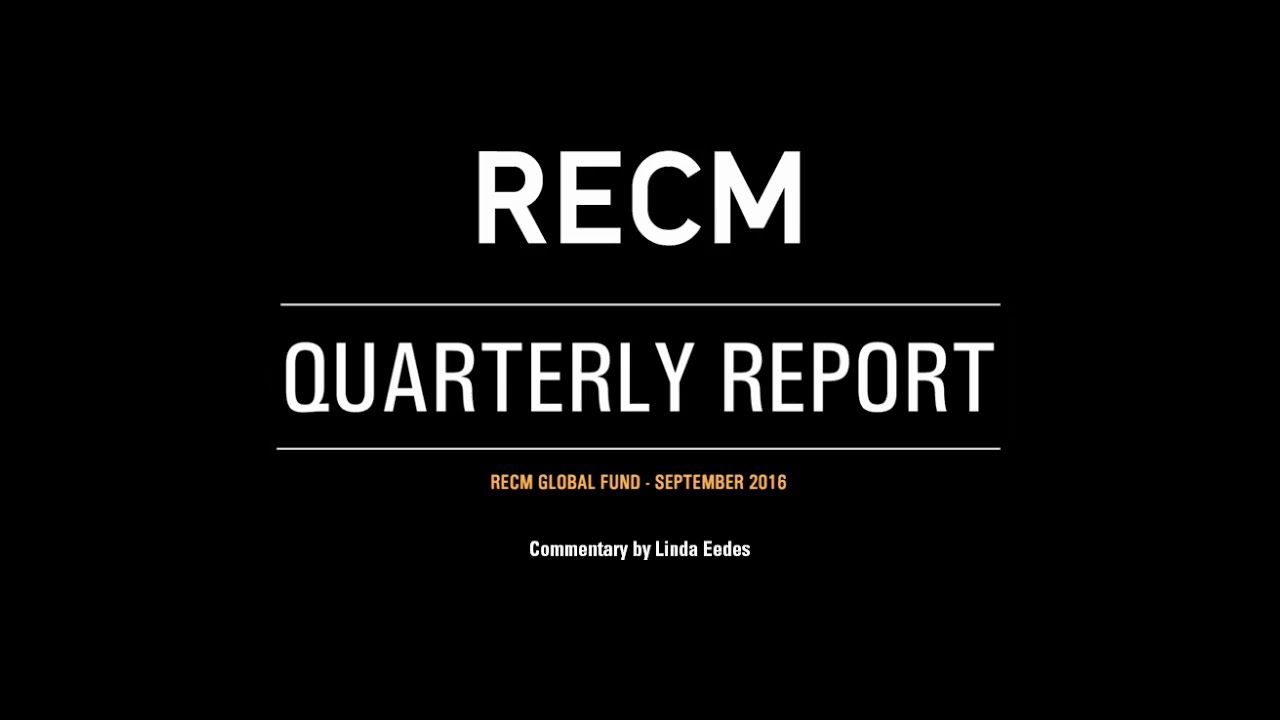 RECM Global Fund - September 2016 - YouTube