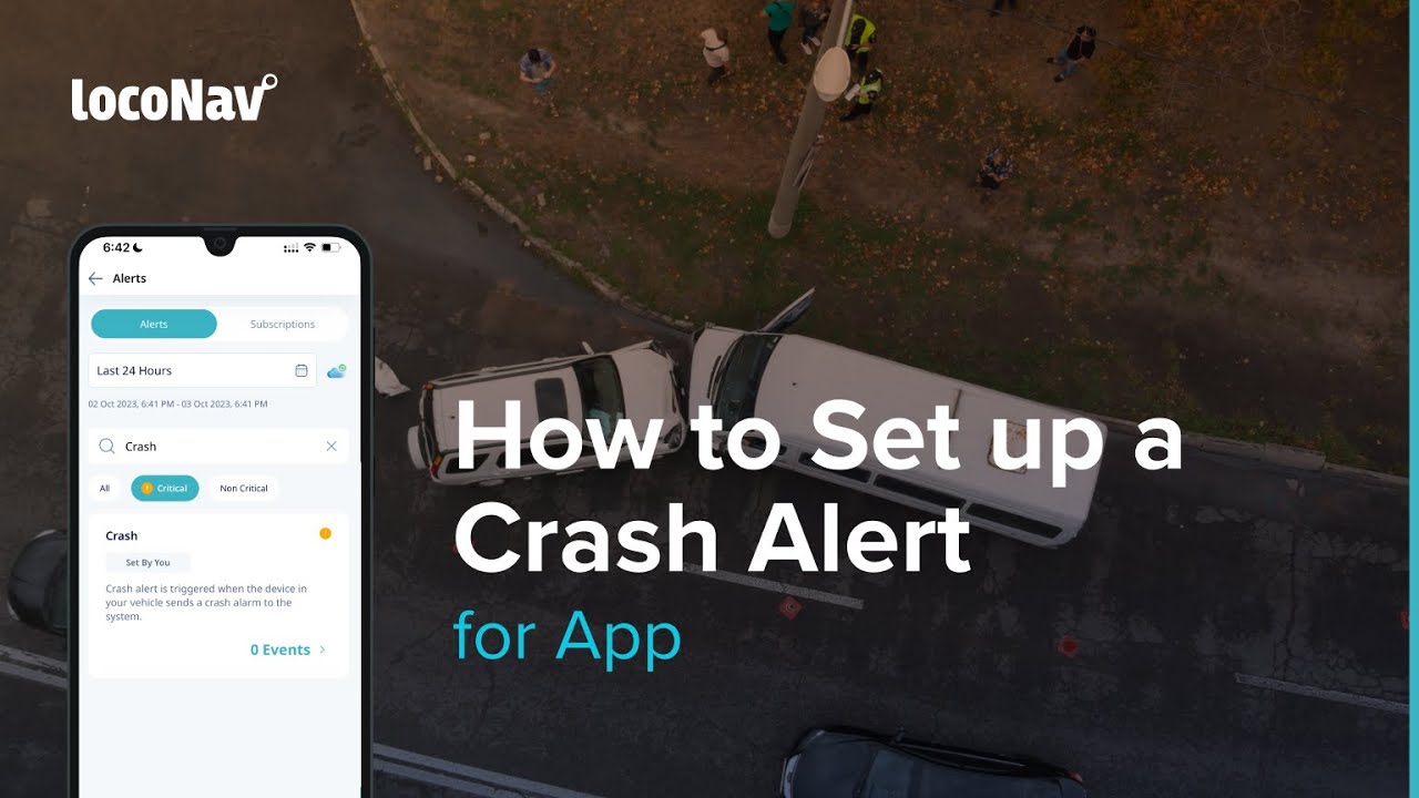 LocoNav #TrainingGuides | How to Set Up a Crash Alert (for App) - YouTube