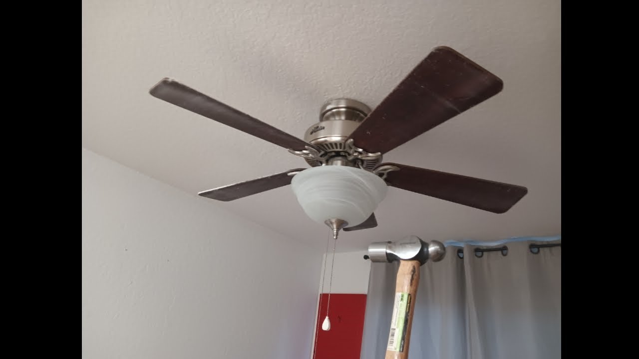 Hunter Ceiling fan Destruction!!!!! - YouTube