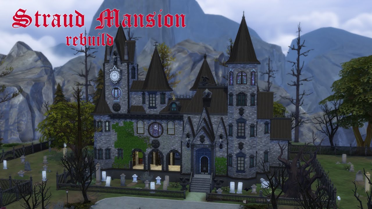 Straud Mansion || Speed Build || The Sims 4 - YouTube