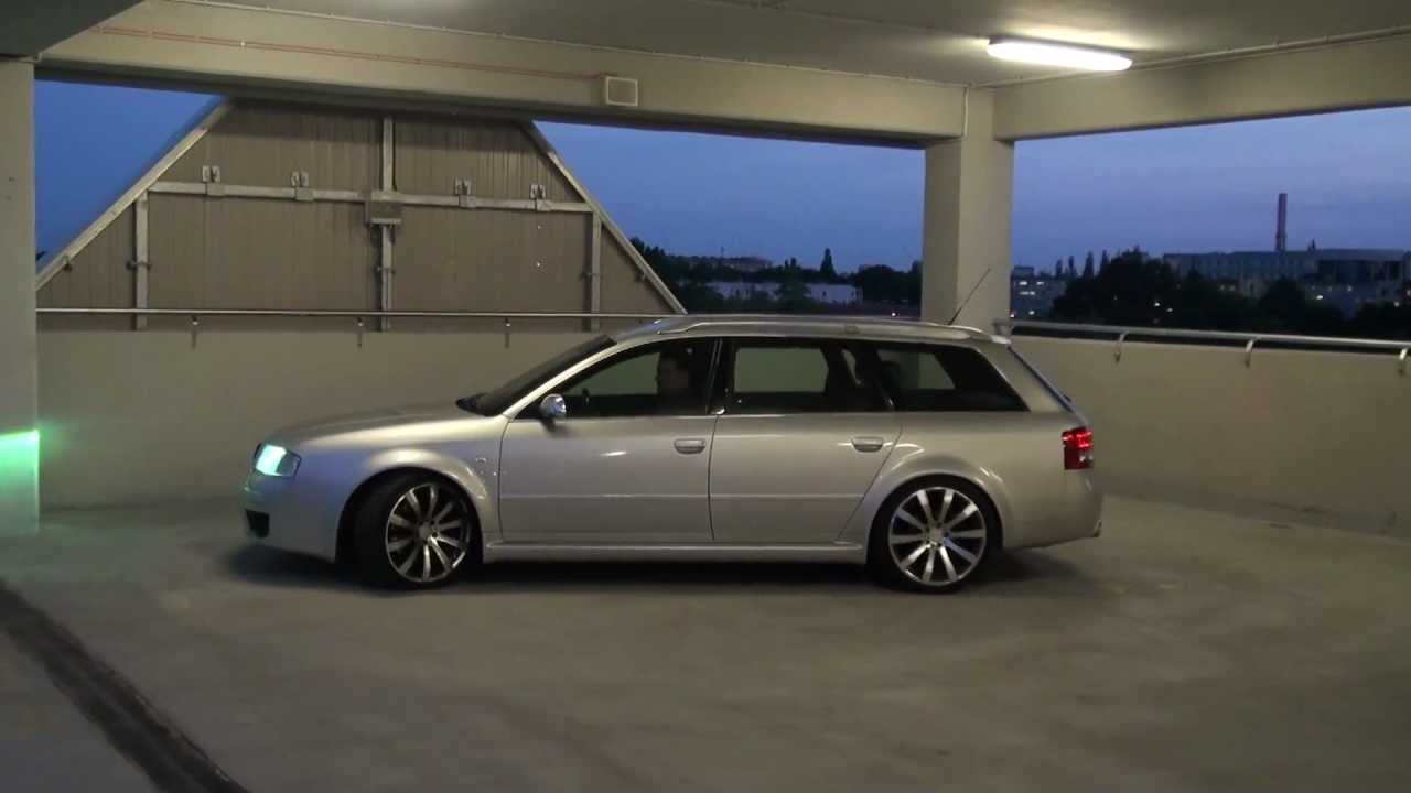 S6 C5 with RS6 body and LOWTEC H9.2 suspension kit - YouTube
