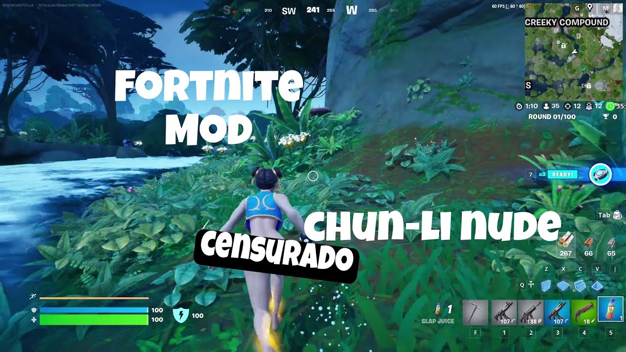 Mod de Chun-li fortine nude sin C3nsur4 - YouTube