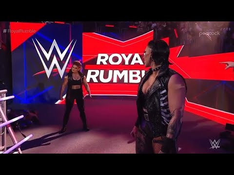 Rhea Ripley Getting Attached by Beth Phoenix at Royal Rumble 2023 - YouTube