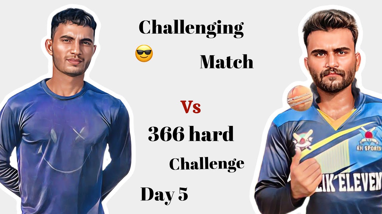 365 hard challenge day 5 and challenging match with friends 🏏 - YouTube