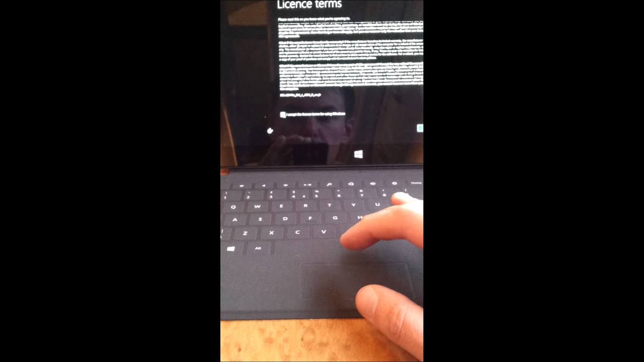 Factory reset of Microsoft Surface - YouTube