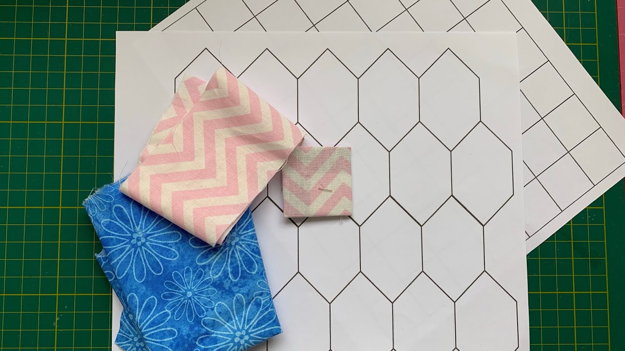 EPP - English Paper Piecing - Honeycombs - YouTube
