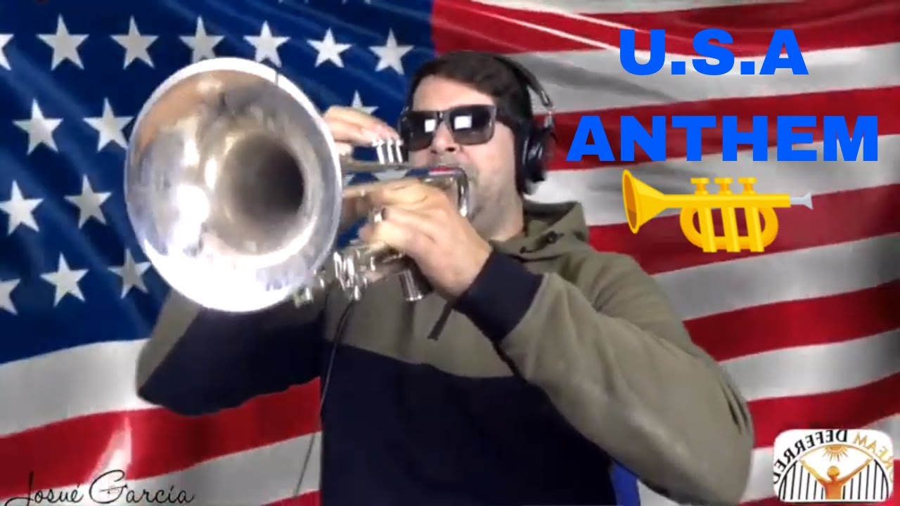 🇺🇸Anthem of United States of America - 🎺Trumpet- 🇺🇸USA Himno Nacional ...