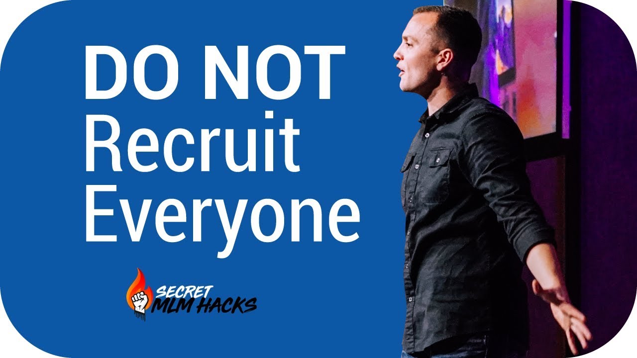 Do NOT Recruit Everyone - YouTube