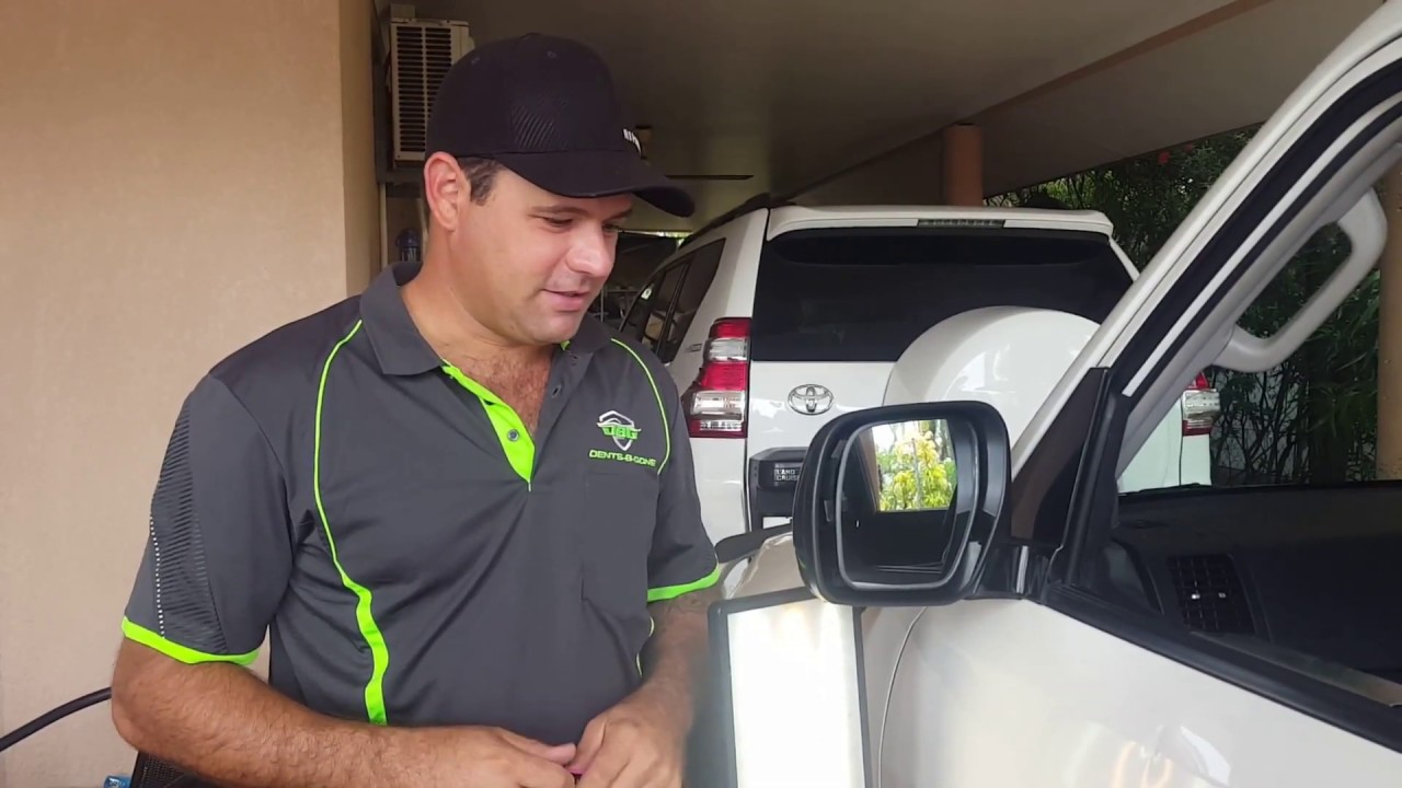 Dents-B-Gone - Deep Bodyline Dent - Paintless Dent Repair Darwin - YouTube