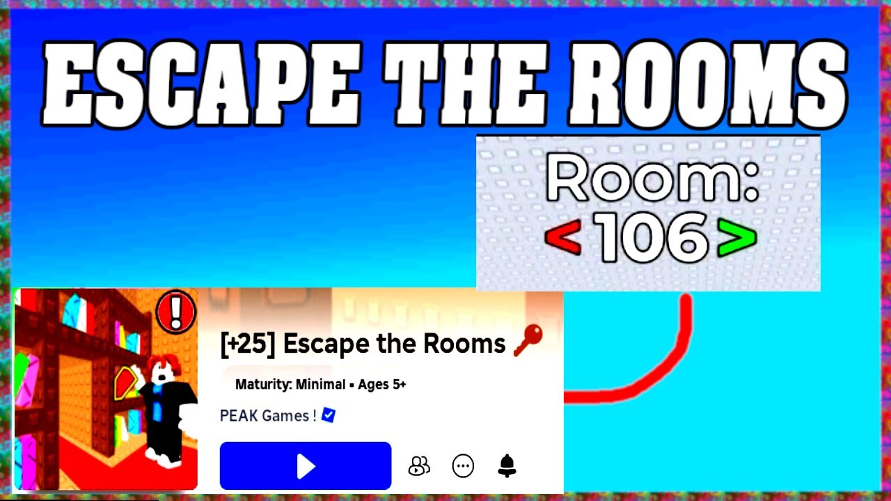 ROOM 106 ESCAPE THE ROOMS Roblox Walkthrough [Full Guide English] - YouTube