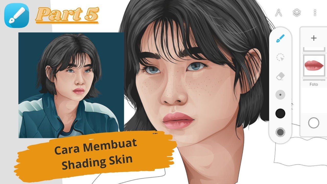 Tutorial Vector - Cara Membuat Shading Skin Tone Dengan Infinite Design ...
