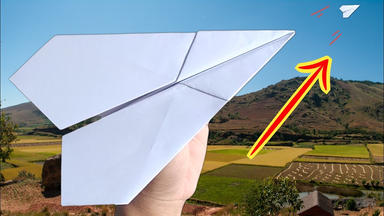 How To Fold a Paper Airplane That Flies Far - Papierflieger Selbst ...