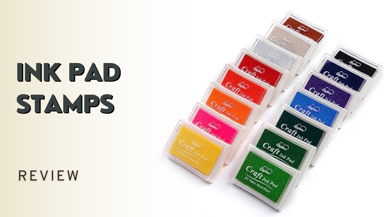 Craft Ink Pad Stamps - set of 15 pads Review - YouTube