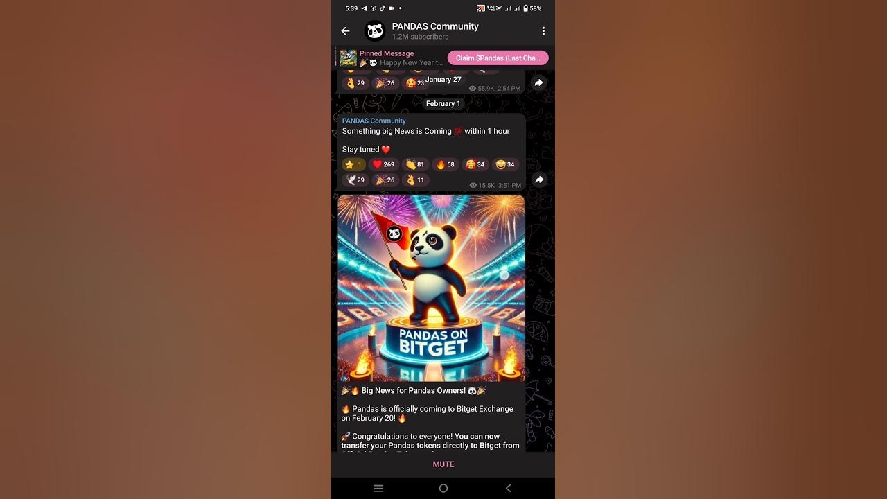 PANDA finally listing on Bitget February 20 Panda bot #listing #airdrop #panda #trading #crypto ...