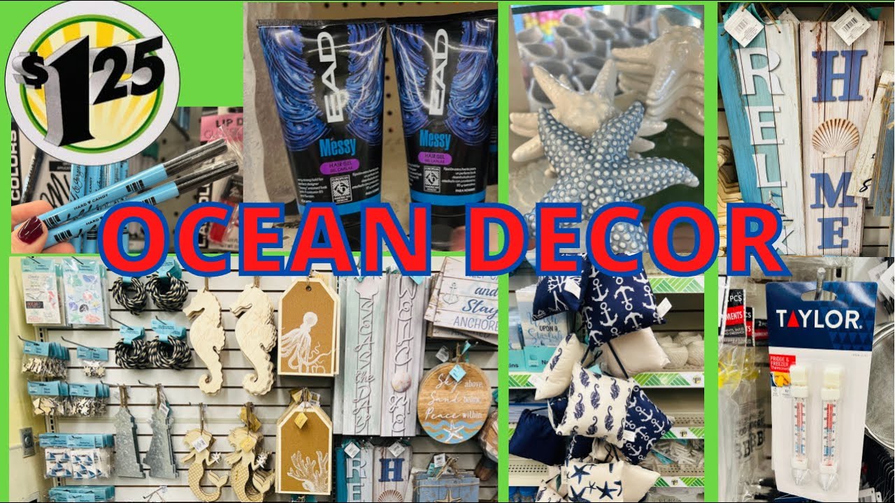 DOLLAR TREE OCEAN DECOR SPECIAL ~ BROWSE W/ ME AT DOLLAR TREE ~BRAND ...