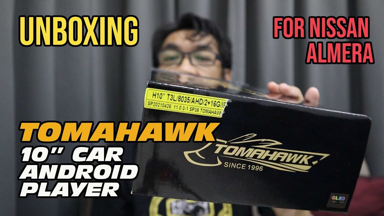 UNBOXING 10 INCH TOMAHAWK ANDROID PLAYER | T3L | RADIO FM LEBIH JELAS ...