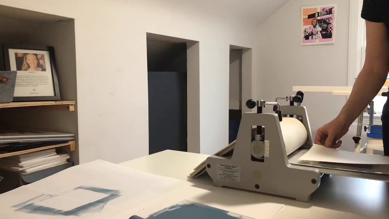 Printmaking with solar-plates - YouTube